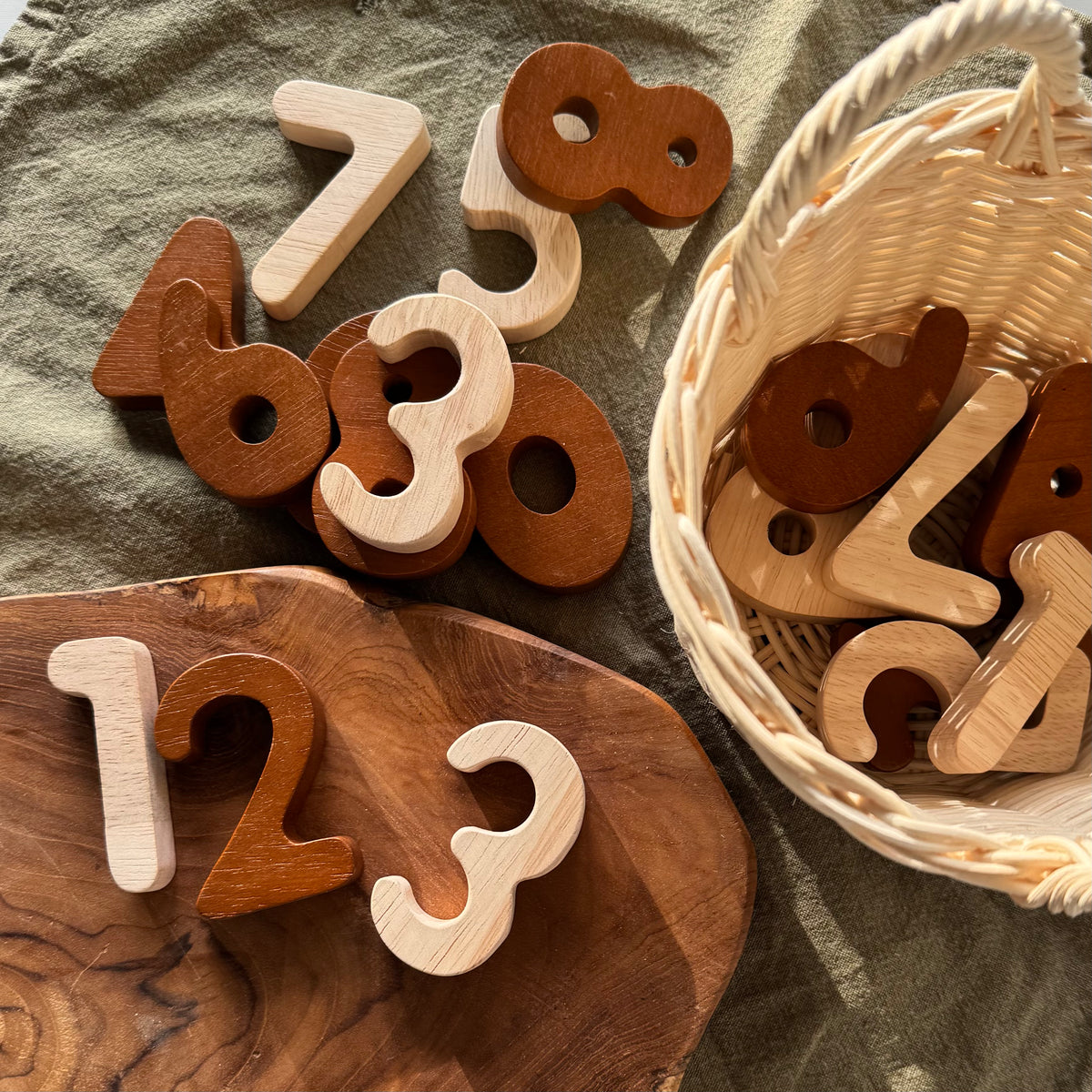 Wooden Number Set | Little Wild & Green