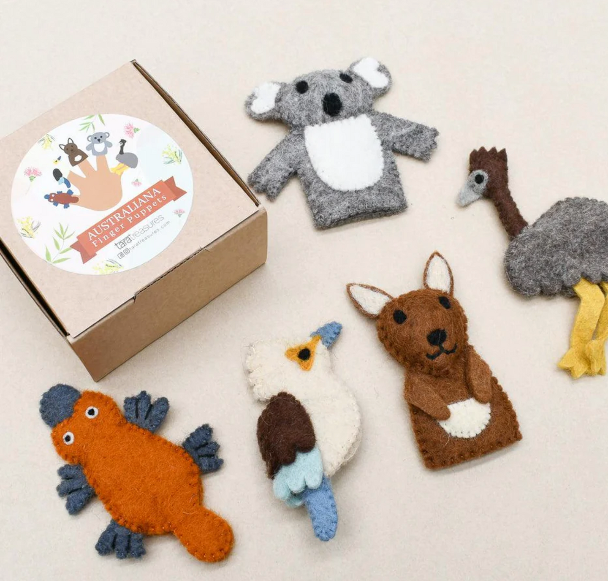 Australian Animals - Finger Puppet Set | Little Wild & Green