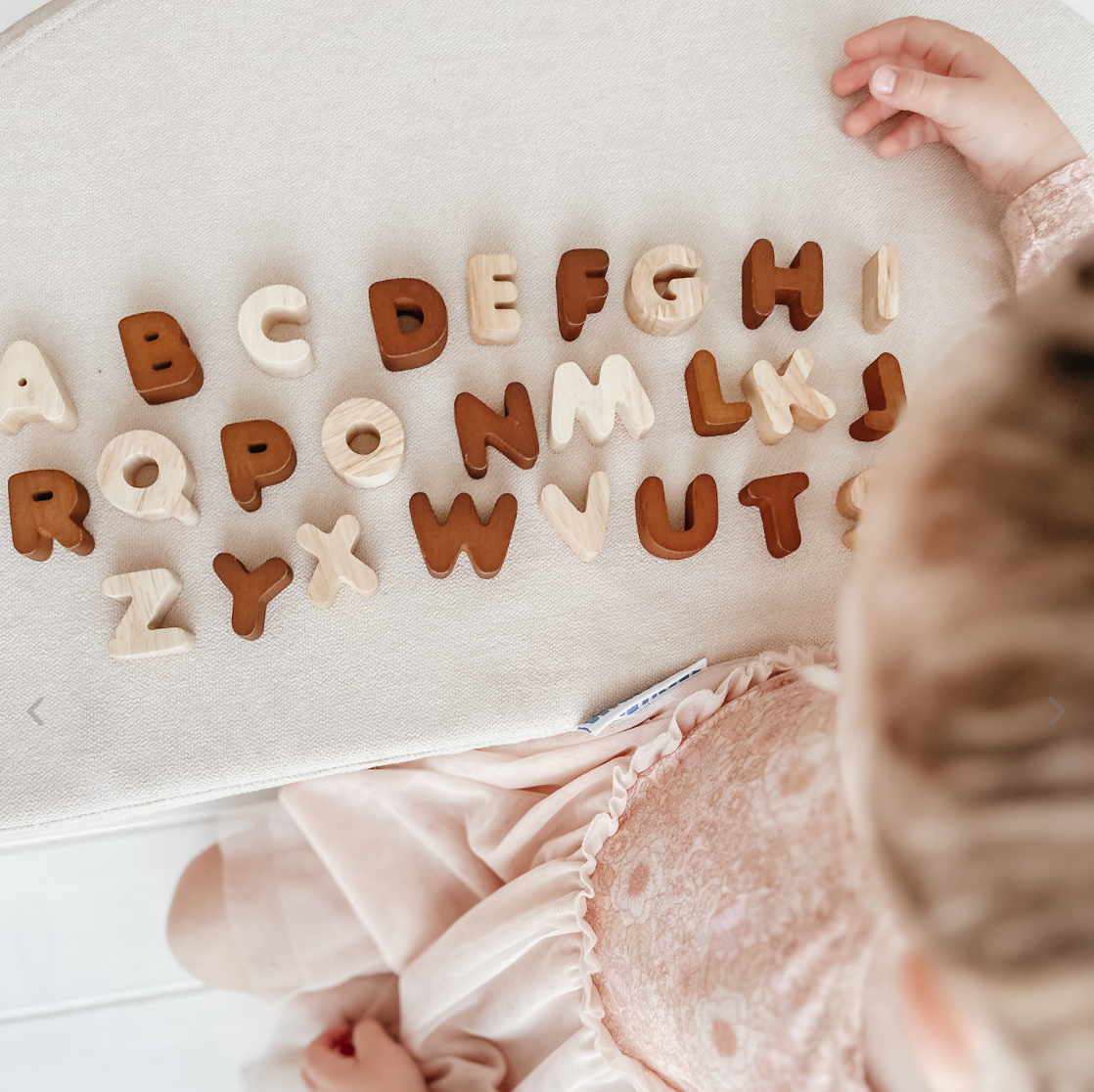 Wooden Capital Letter Set | Little Wild & Green