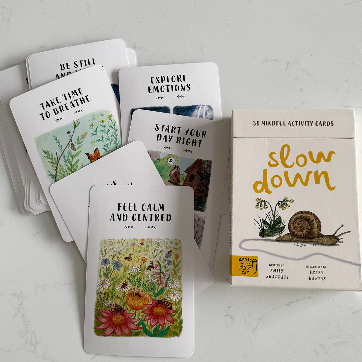 Slow Down Mindfulness Activity Cards | Little Wild & Green