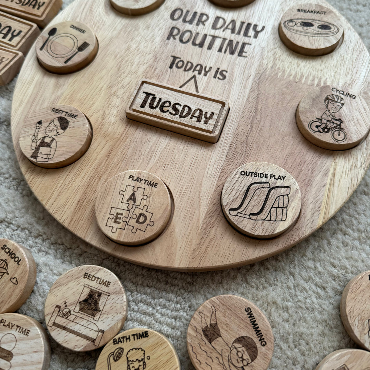 Daily Routine Circle | Little Wild & Green