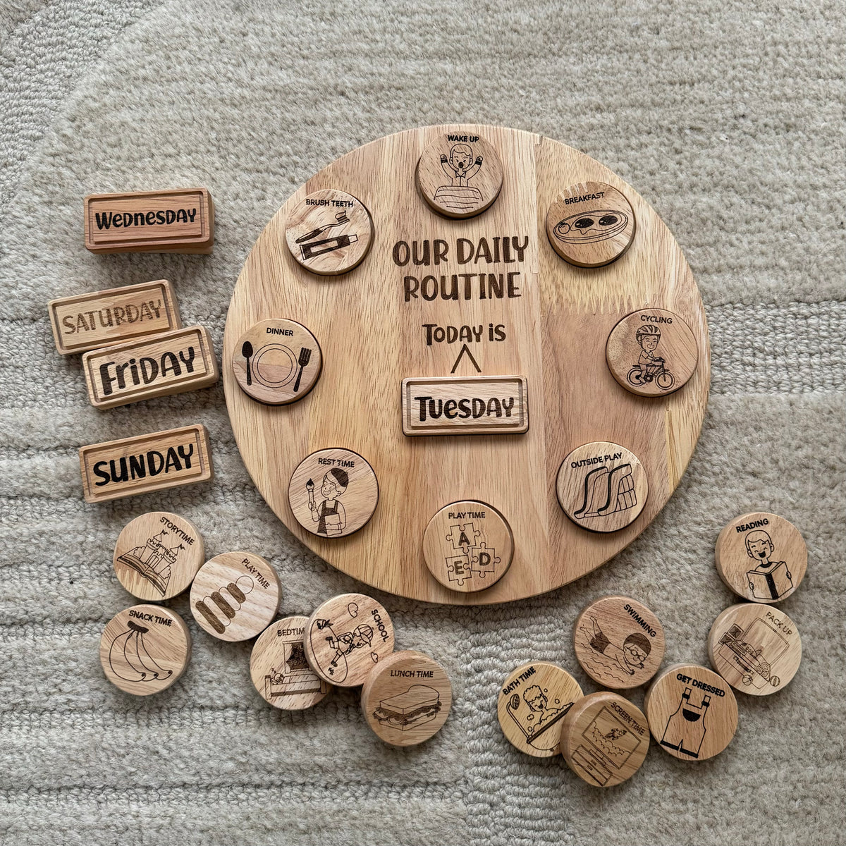 Daily Routine Circle | Little Wild & Green