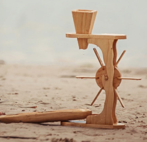 Wooden Water & Sand Wheel | Little Wild & Green