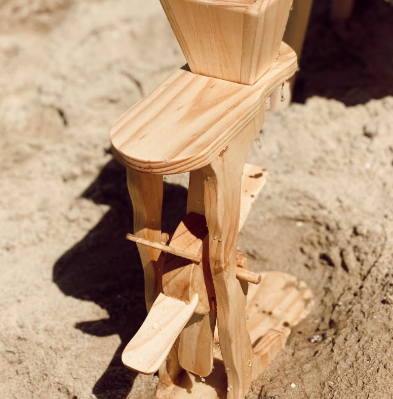 Wooden Water & Sand Wheel | Little Wild & Green
