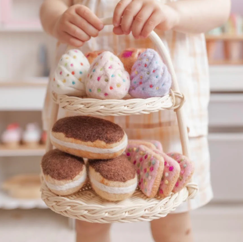 Siena Arched Rattan Cake Stand | Little Wild & Green